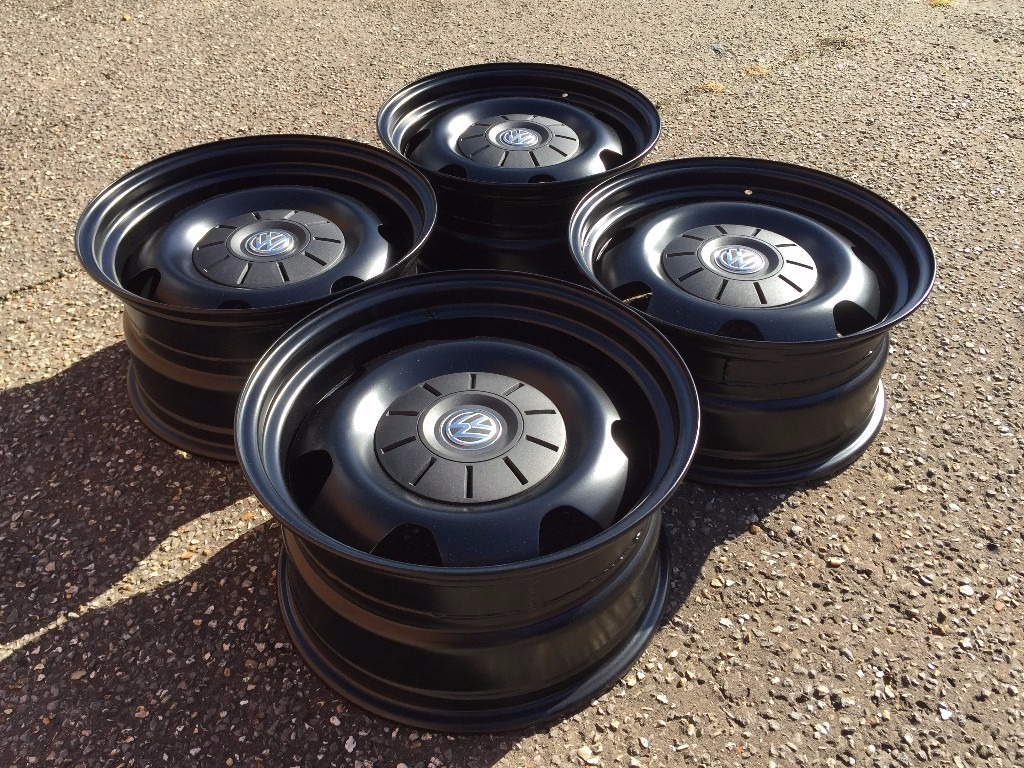 Volkswagen T5 genuine steel banded wheels, staggered Vw T6 Vw T5 | in ...