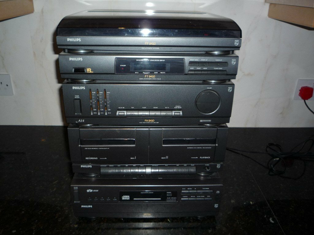 Music system. Phillips FP9410, deck, tuner, amp, CD player, etc | in ...