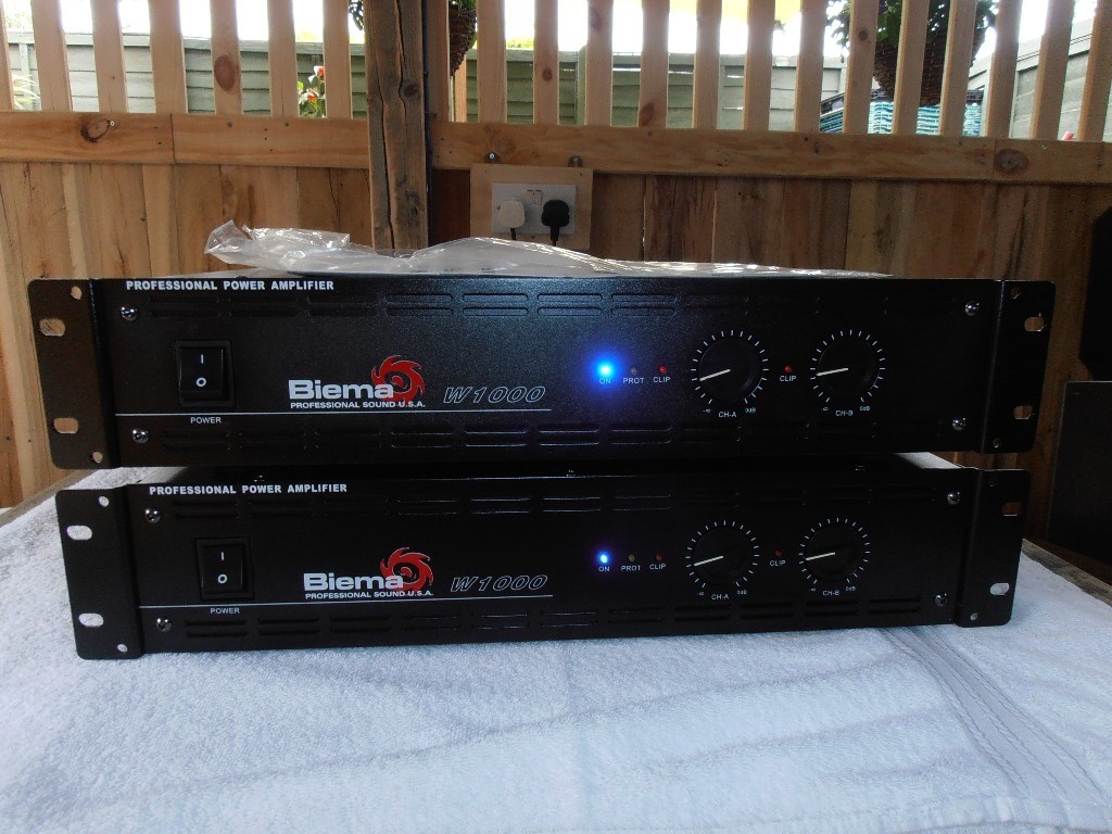 BIEMA W 1000 POWER AMPLIFIER X 2 USA | in Norwich, Norfolk | Gumtree