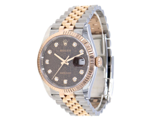 Rolex Date Just 36mm White Roman Two Tone Jubilee Bracelet Rolex Date Just 36mm White Roman Two Tone Jubilee Bracelet
