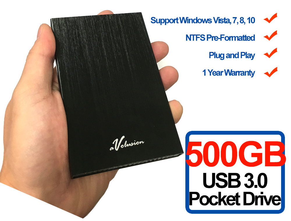 ️ Внешний жесткий диск (винчестер) Avolusion HD250U3 500GB USB 3.0 ...