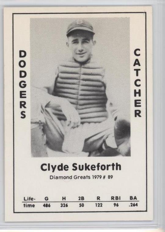 1979 TCMA Diamond Greats - Clyde Sukeforth #89 for sale online | eBay