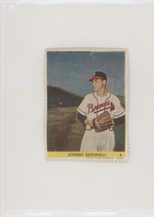 1949 Eureka Sportstamps - #4 Johnny Antonelli (RC) for sale online | eBay