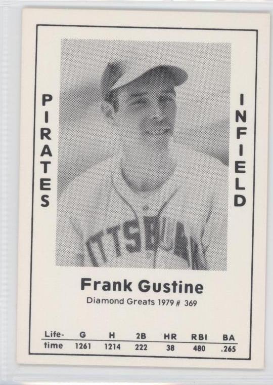 1979 TCMA Diamond Greats - Frankie Gustine #369 for sale online | eBay