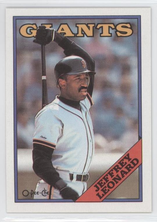 1988 O-Pee-Chee - Jeffrey Leonard #152 Blank Back for sale online | eBay