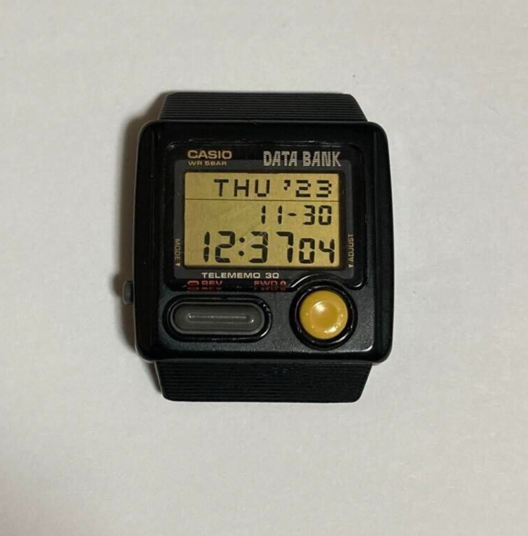 Rare! CASIO DATABANK DB-33W Vintage Black Watch | eBay Rare! CASIO DATABANK DB-33W Vintage Black Watch | eBay
