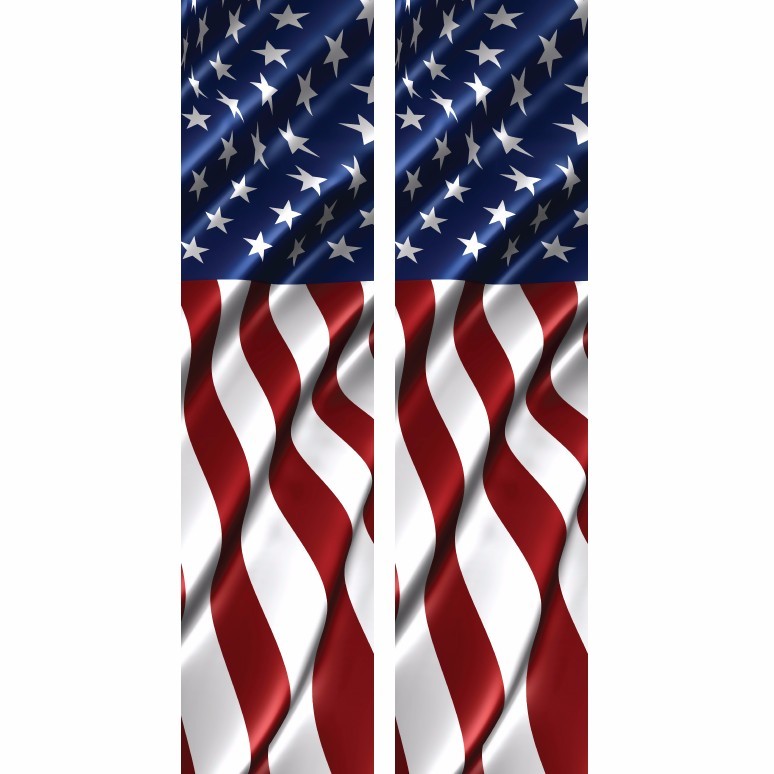 Car & Truck Graphics Decals Waving American Flag Truck Bed Band Decal ...