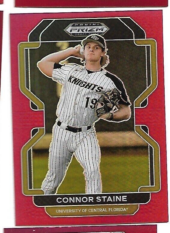 2022 Panini Prizm Draft Picks - Connor Staine #PDP146 Red Prizm (RC ...