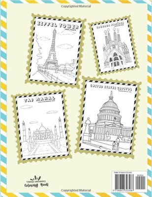 Landmarks of the World Coloring Book Famous Monuments Coloring Book fo ...