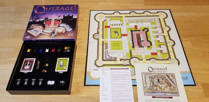 Outrage! Steal the Crown Jewels (1992) Board Game – Board Game Guys