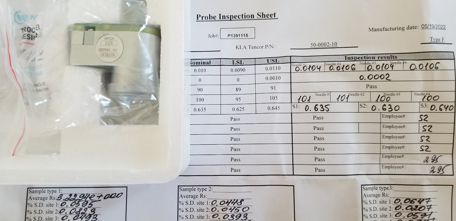 KLA Tencor 50-0002-10 PROBE HEAD TYPE F Prometrix RS RS35 RS75 4 pointのeBay公認海外通販｜セカイモン