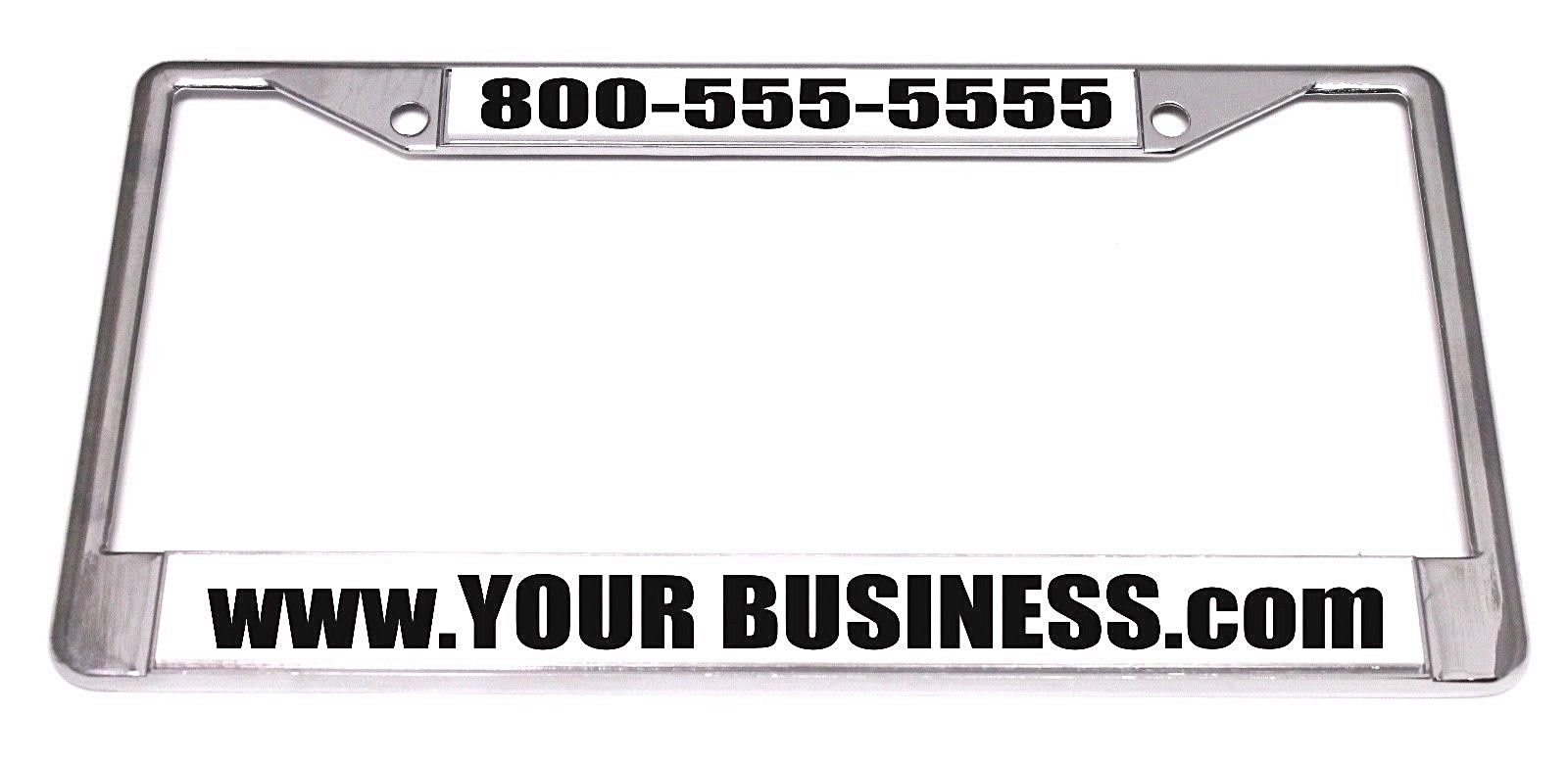 Custom Metal Business License Plate Frame - Advertise Your Business ...