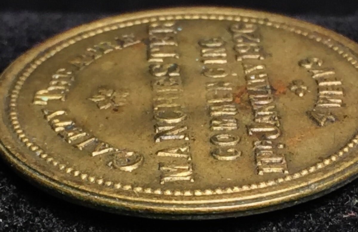 1926 Charlie Chaplin Silent Movie Historic Scarce Token Theater Gold ...