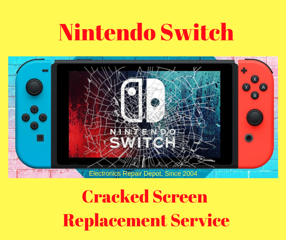Nintendo Switch Cracked Front Screen Glass Digitizer Replacement ...