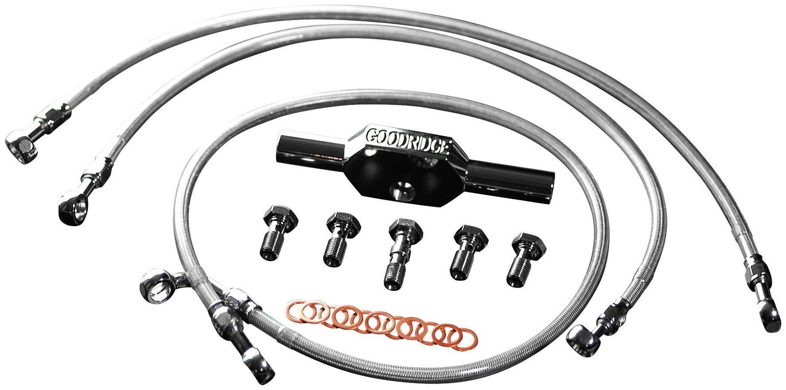 Goodridge - HD0127-1FCH/CL+8 - High End Dual Rear Brake Line Kit for ...