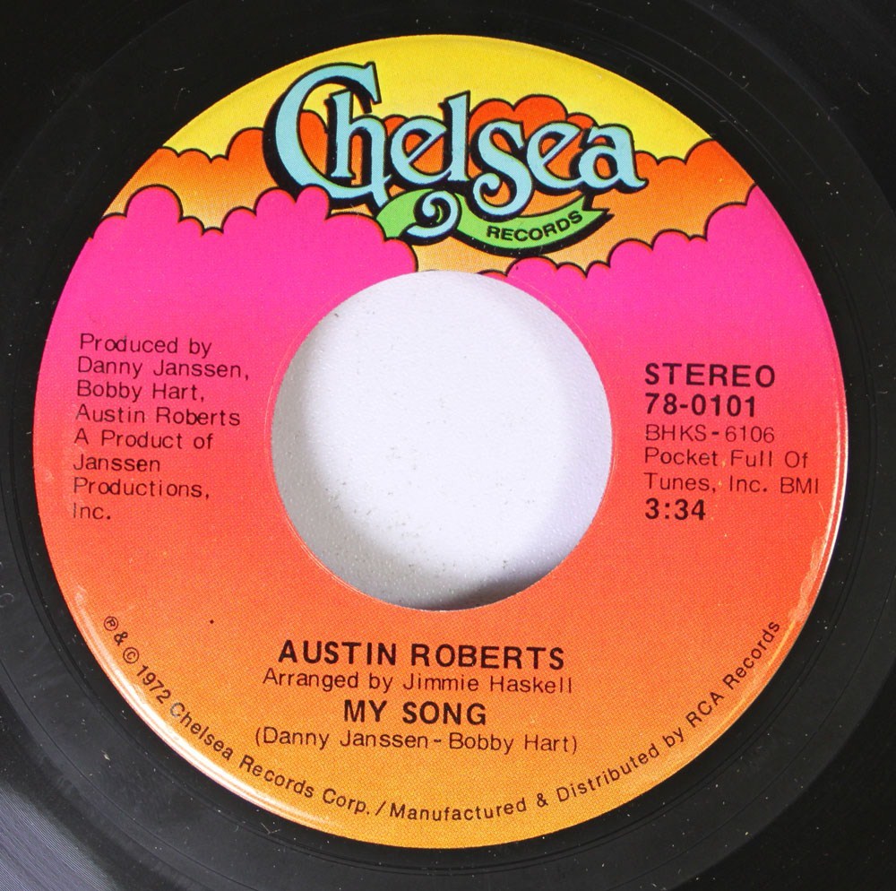 Rock 45 Austin Roberts - Something'S Wrong With Me / My Song On Chelsea ...