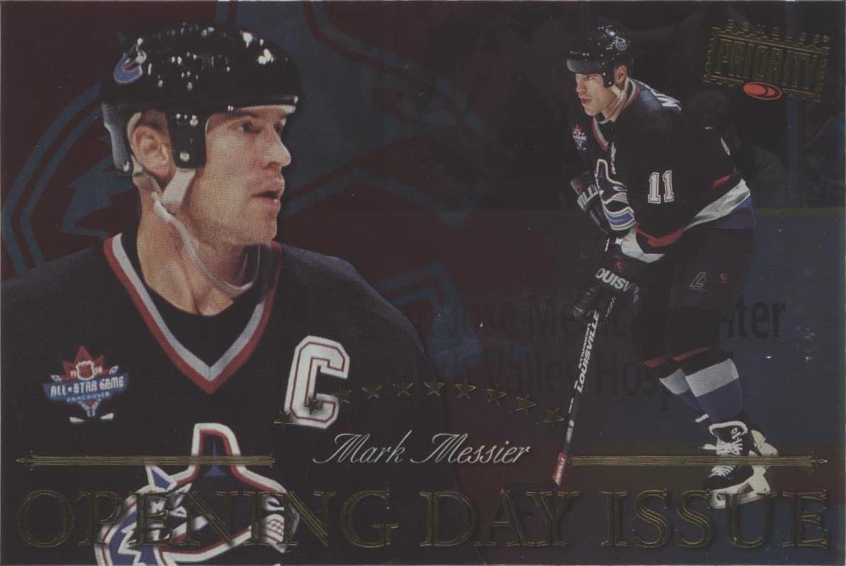 1997-98 Donruss Priority - Postcards Opening Day Issue #14 Mark Messier ...