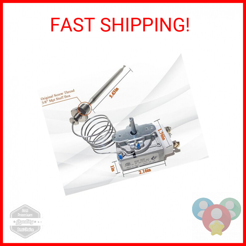 RX-2-24 Thermostat for Deep Fryer (with Knob), 3/8" Mpt Stuff Box, RX ...