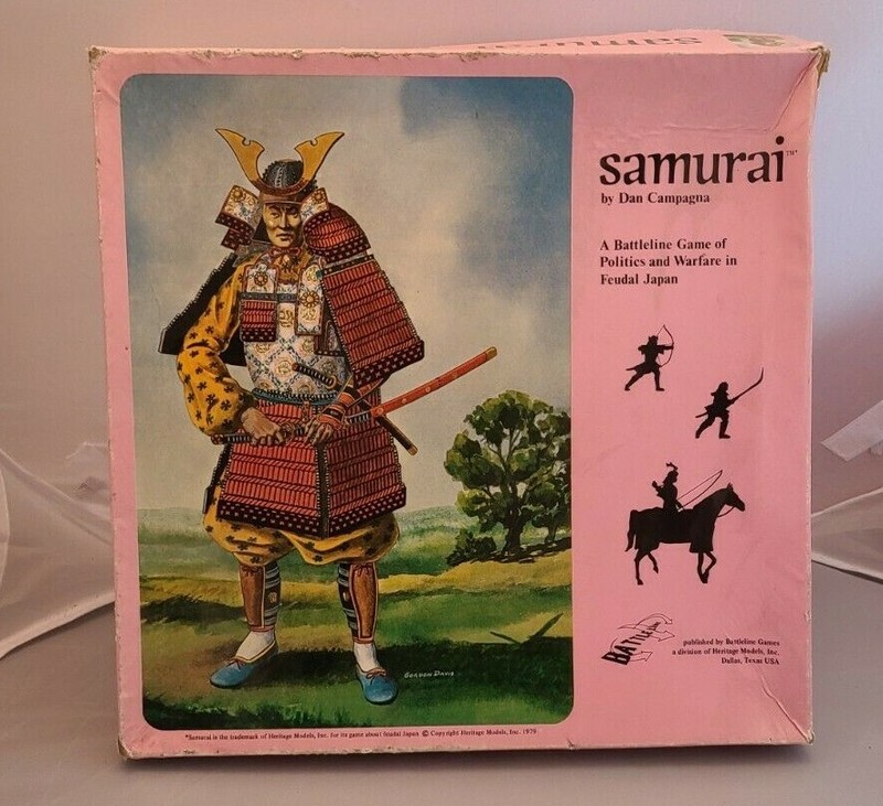 Samurai: Game of Politics and Warfare in Feudal Japan (1979) Board Game ...