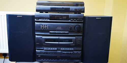 SONY LBT-A195 HIFI STACK SYSTEM TAPE MULTI 5 CD TURNTABLE DECK FREE ...