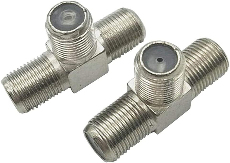 C | Rg6 Coax Cable Splitter Combiner Adapter Connecter For Tv Video Antenna