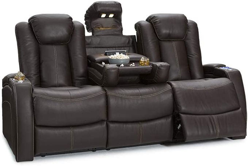 Omega Home Theater Seating - Leather Gel