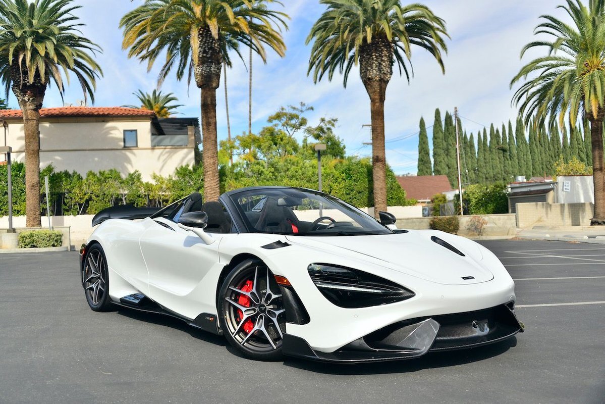 2021 Mclaren 765lt 188 Miles White Spyder - Used Mclaren 765lt for sale ...