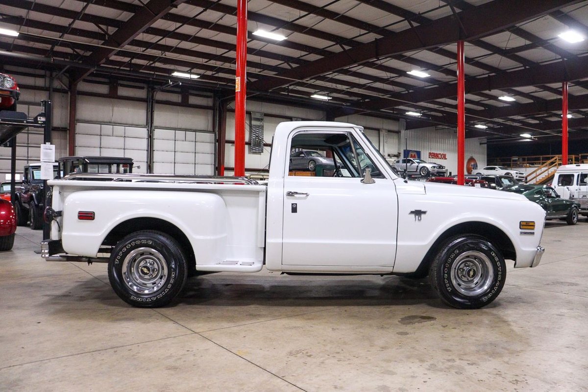 1968 Chevrolet C10 Stepside 3478 Miles White Pickup Truck 454 V8 ...