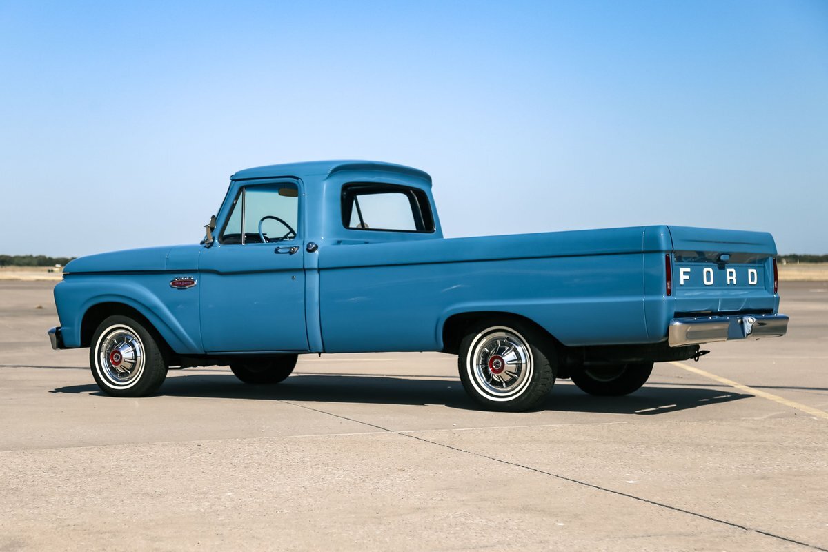 1966 Ford F100 81045 Miles Marlin Blue Truck 352 V8 3 Speed Manual ...