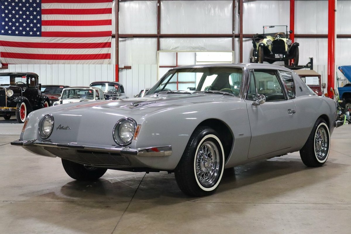 1963 Studebaker Avanti R2 Supercharged 55680 Miles Silver Coupe 289ci ...