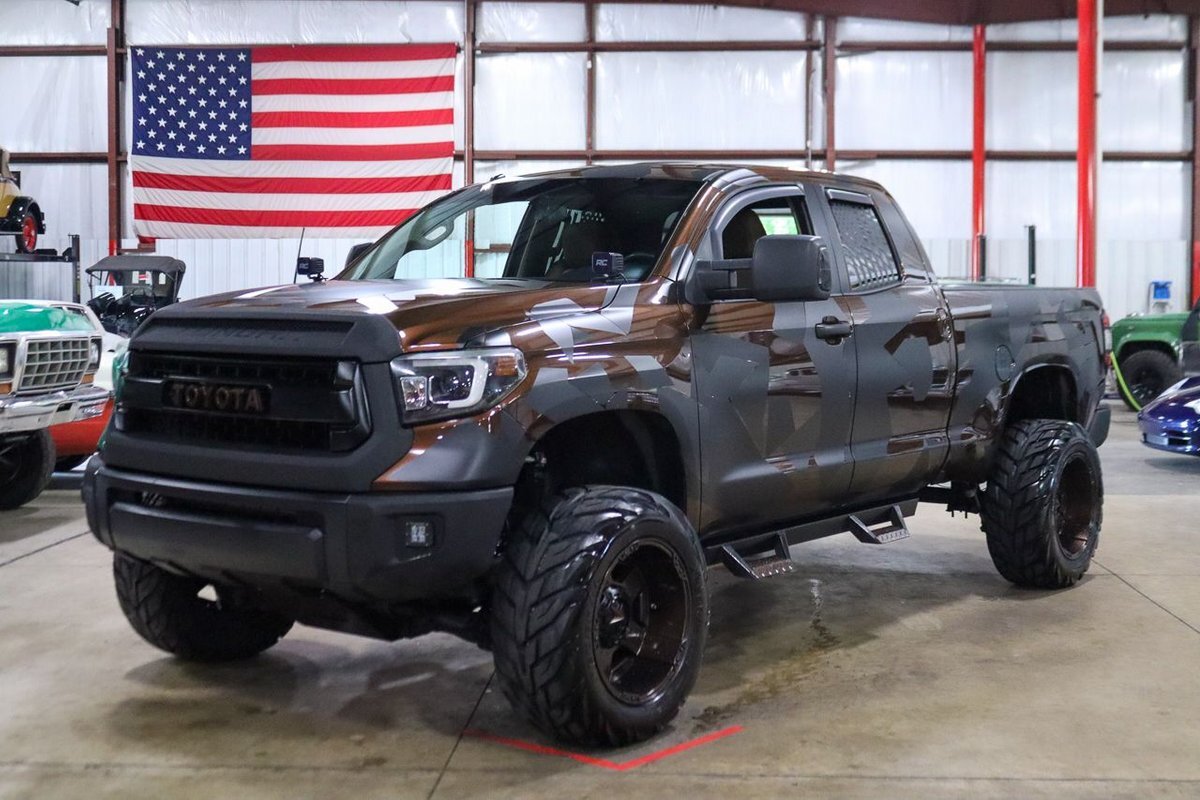 2016 Toyota Tundra Trd 44165 Miles Brown Camouflage Wrap Pickup Truck ...