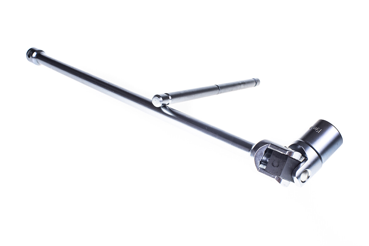 TS626 19mm Hex Extra Reach Socket Wrench Sliding T Bar Extension ...