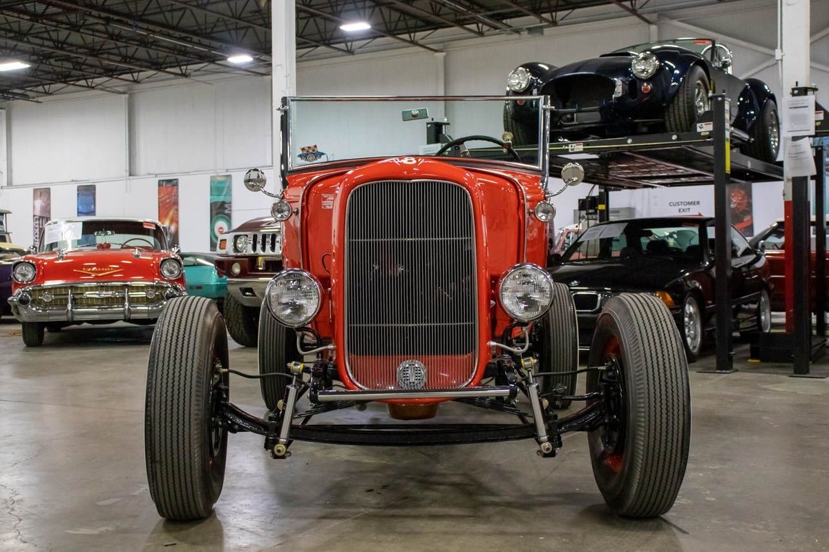 1931 Ford Model A Highboy 398 Miles Red 239ci Flathead V8 C4 Automatic ...