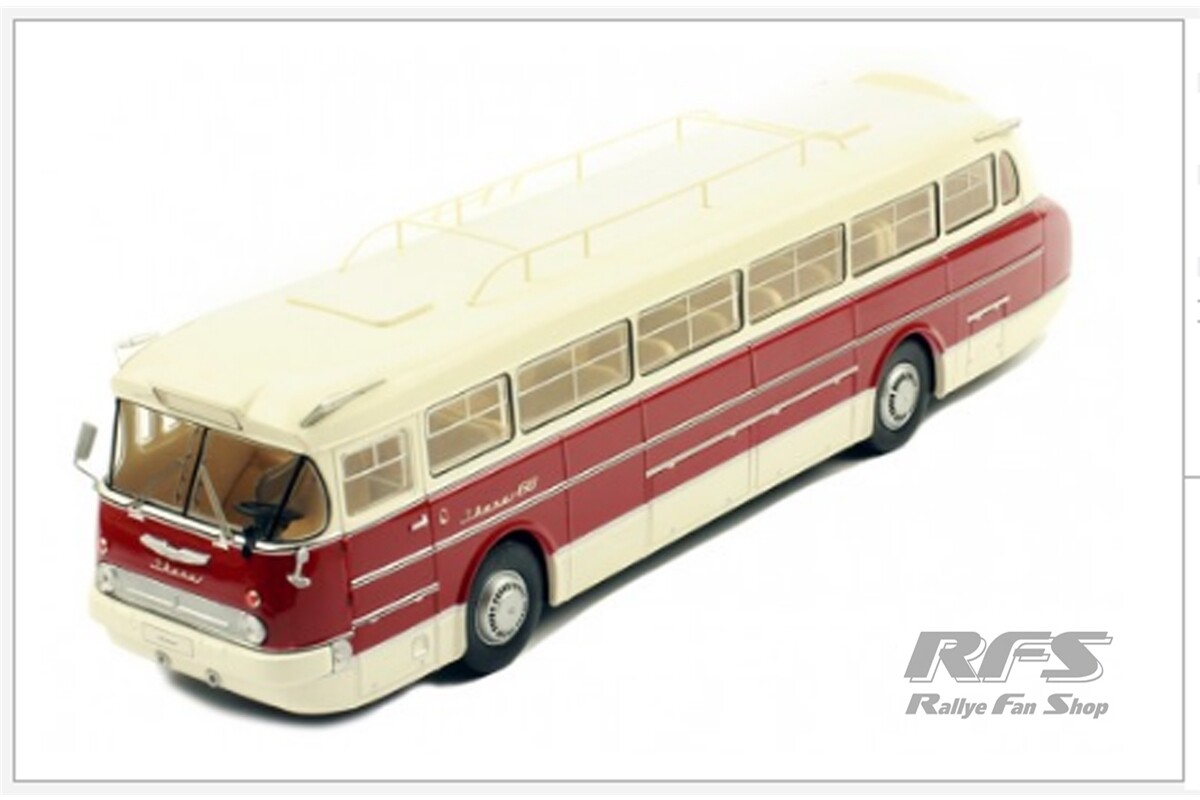 Ikarus 66 Bus DDR 1972 rot weiss 143 IXO BUS 025 NEU