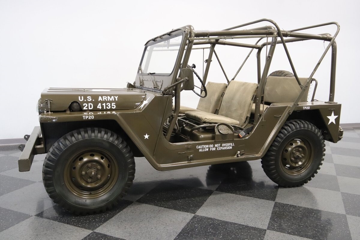 Inline Standard Classic Vintage Collector Military Jeep Green Offroad Mutt - Used Ford M151 for ...