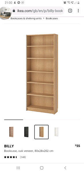Ikea Billy Bookcase Beech for sale in UK | View 30 ads