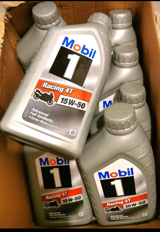 Mobil 1 Racing 4T 15W50 Fully Synthetic Advanced 4 Stoke Motorcycle Oi ...