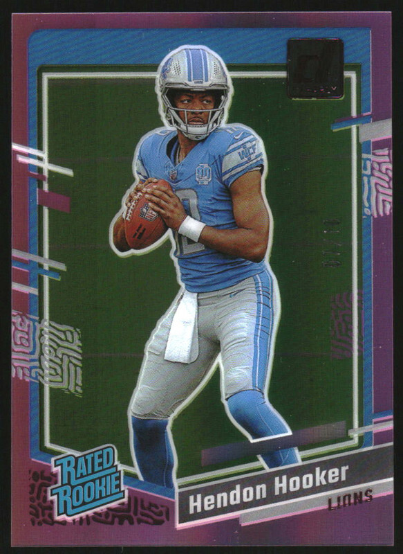 2023 Panini Clearly Donruss - Rated Rookie Pink #61 Hendon Hooker /10 (RC) for sale online | eBay