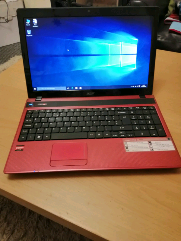 acer aspire 5552.. Red laptop | in Gorton, Manchester | Gumtree