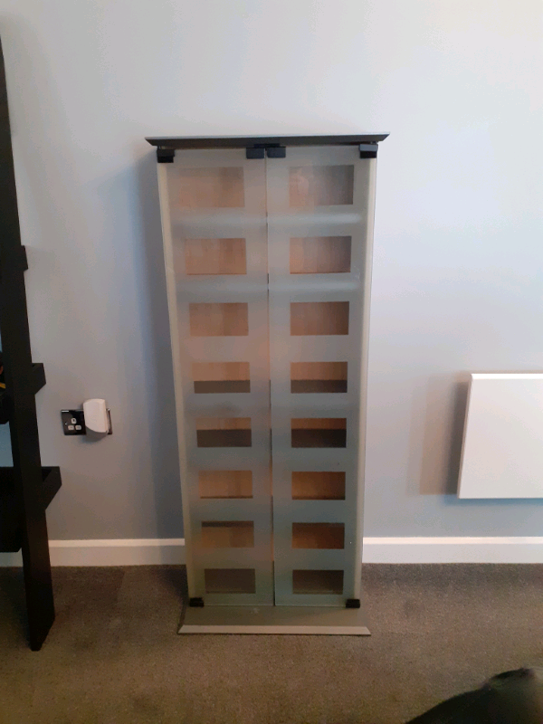 Light Oak and Grey CD /DVD Storage Cabinet | in Blythe Bridge ...