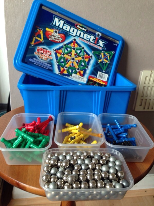Magnetix magnet building set 250+ pieces | in Ealing, London | Gumtree