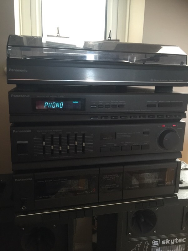Panasonic Stereo System With Turntable