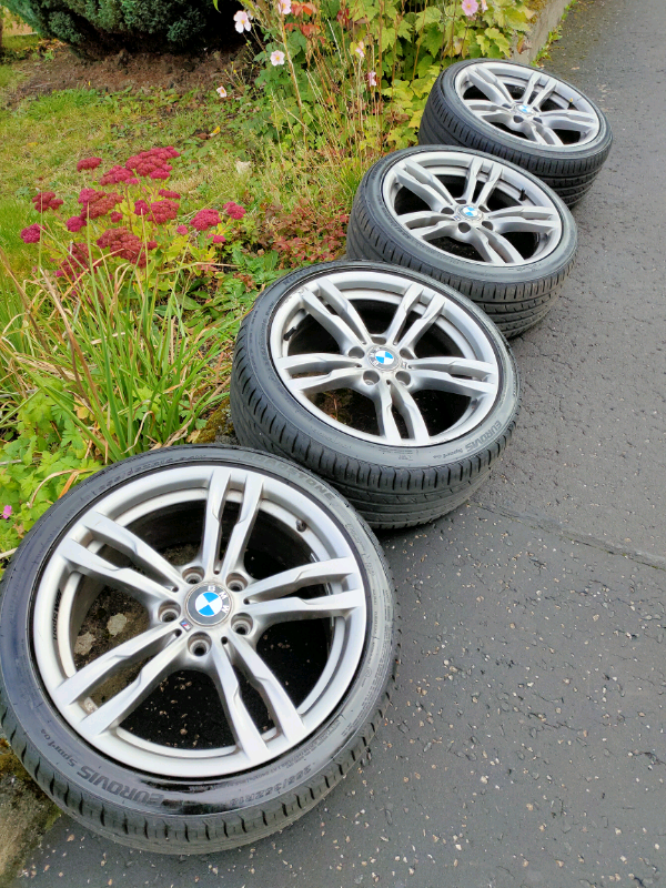Genuine BMW 3 4 Series 19” 442 M Sport Alloy Wheels & Tyres F30 31 32 ...