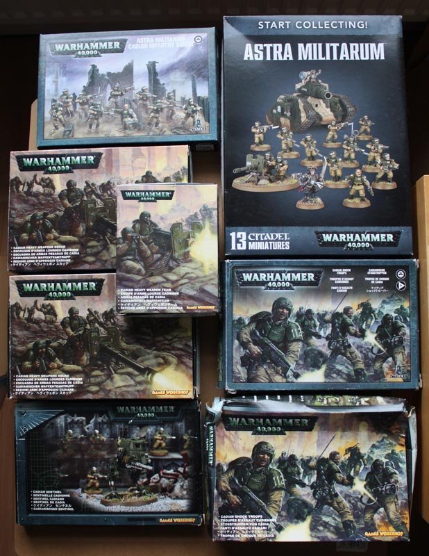 Perfect Starter Army, 1000pt, WARHAMMER 40K Imperial Guard Astra ...