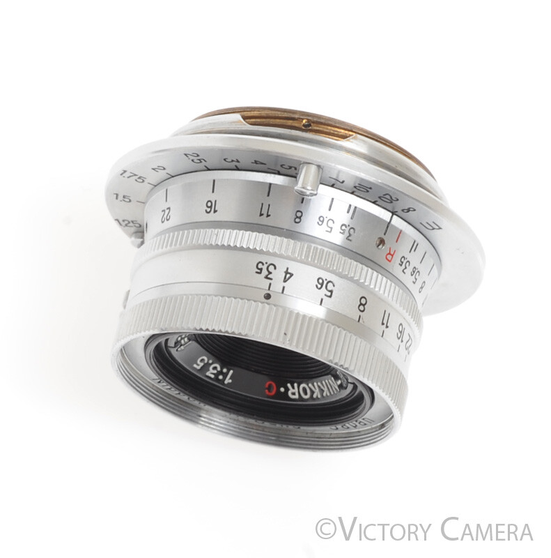 Nippon Kogaku W-Nikkor.C 3.5cm 35mm f3.5 Nikon Leica LTM Lens -Clean-の ...