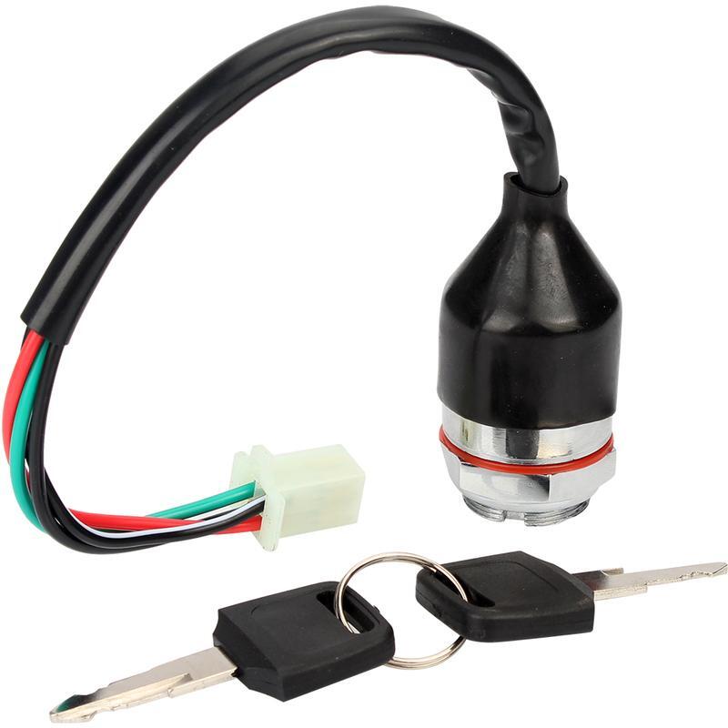 US 4Pins Key Ignition Switch Key Starter Switch On-Off Set Dirt Bike ...