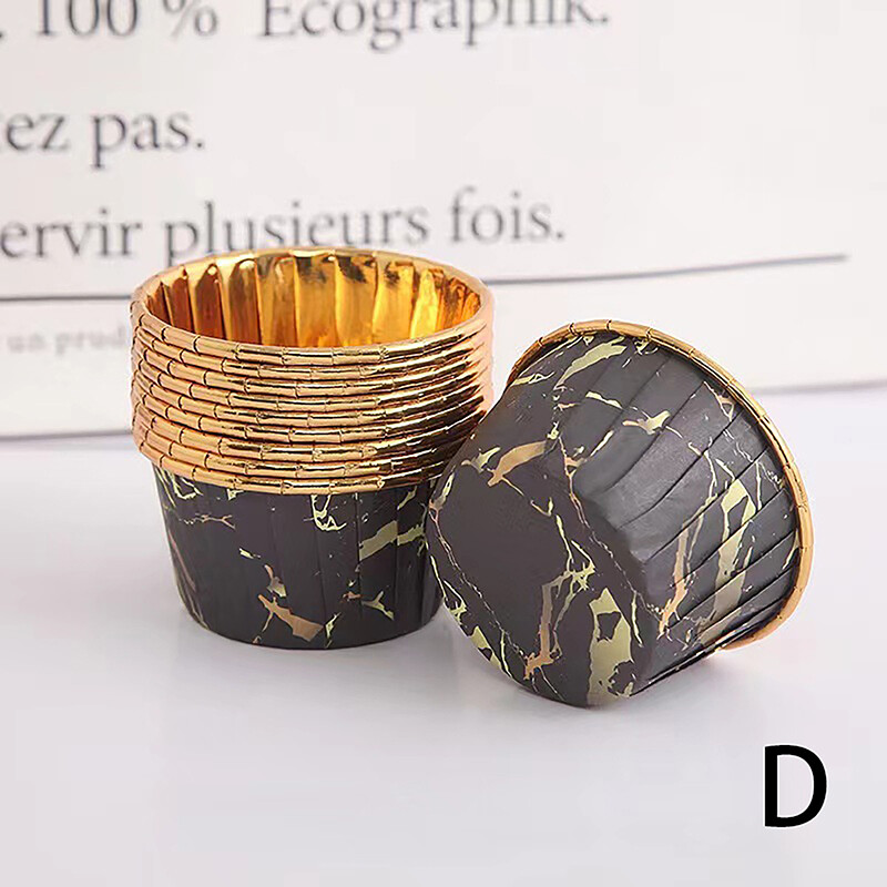 50Pcs Aluminum Foil Cup Cupcake Paper Baking Cups Muffin Cake Cases ...