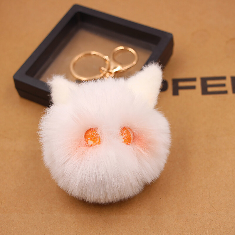 Cute Plush Cat Keychain Cartoon Doll Toy Pendant Keyring Bag Ornament ...