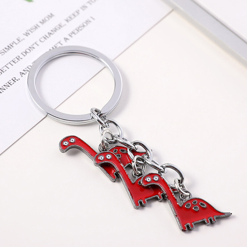 Fashion Cartoon Cute Dinosaur Keychain Creative Simple Animal Pendant ...