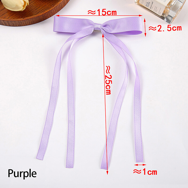 Hair Ribbon Bow Clips For Women Girl Tassel Hair Ribbons Hair Tie With ...